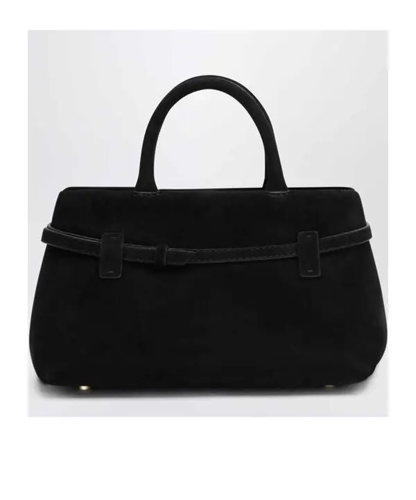 Manu Atelier Buckle-fastening Suede Tote Bag