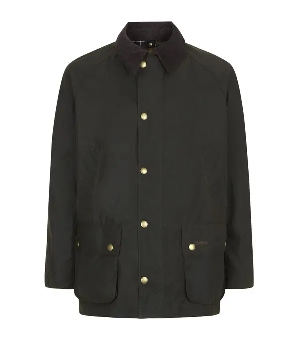 Barbour Ashby Waxed Button-up Jacket - Black