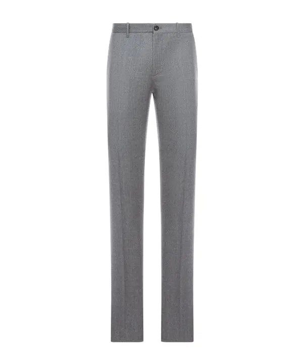 Incotex Wool Tailored Trousers - Light Gray