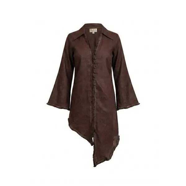 MUDA CLOTHING FZ LLC Espresso High Low Top - Brown