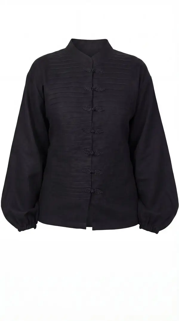 MUDA CLOTHING FZ LLC Inori Linen Top - Black
