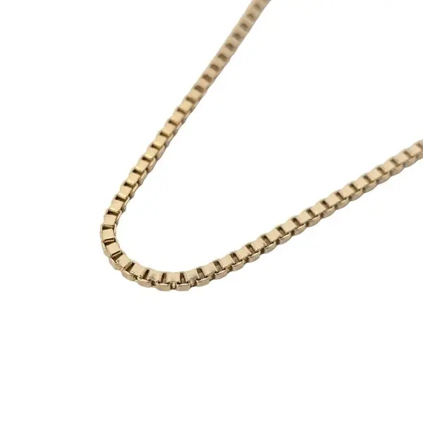 HARFI 18ct Filled Box Link Chain Necklace - Gold