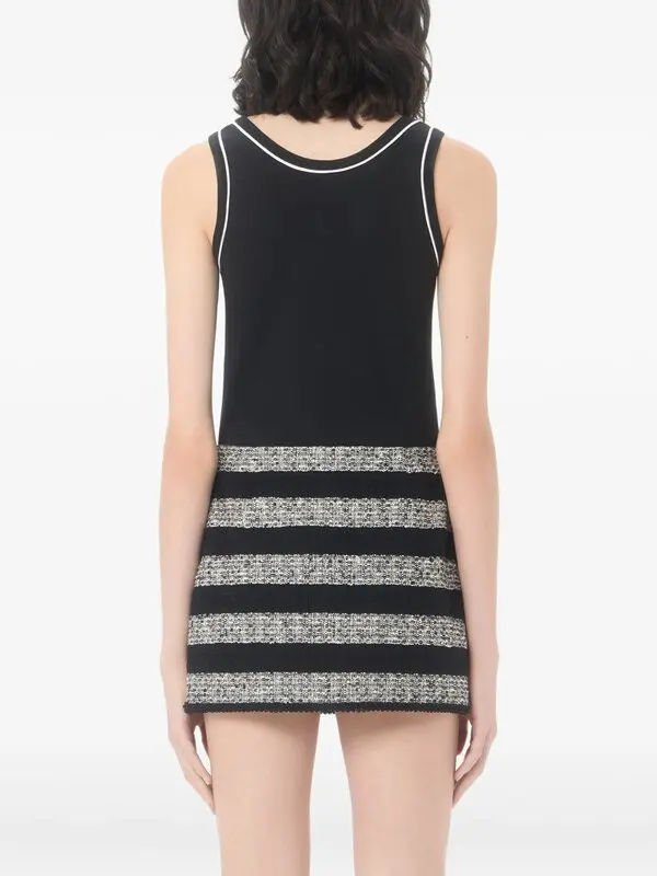 Valentino Garavani Cotton Jersey Top With Contrast Trim