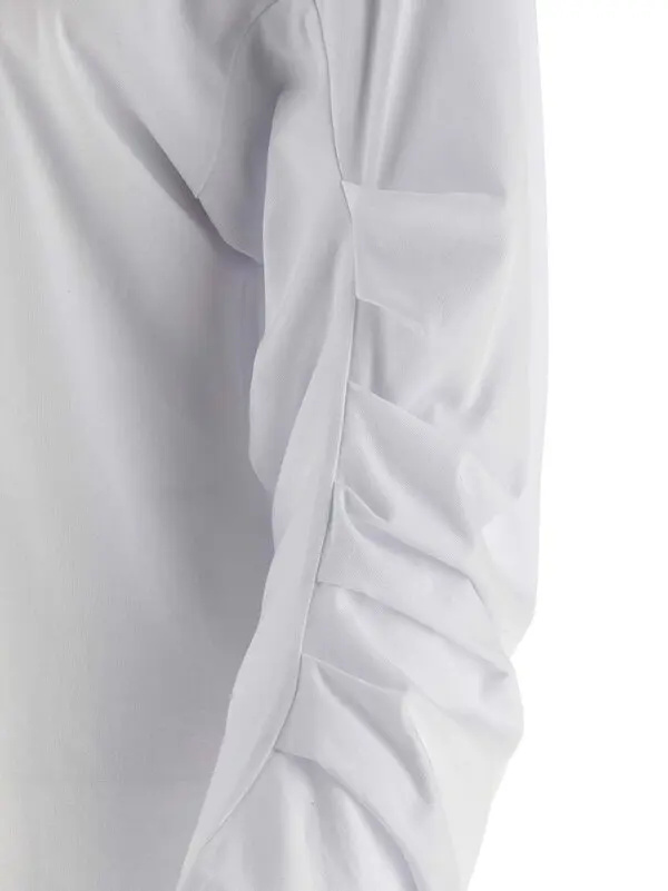 Dries Van Noten Pleated Sleeve Crewneck T-shirt