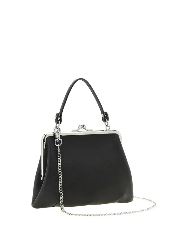VIVIENNE WESTWOOD Granny Frame Purse With Orb Bas Relief - Black