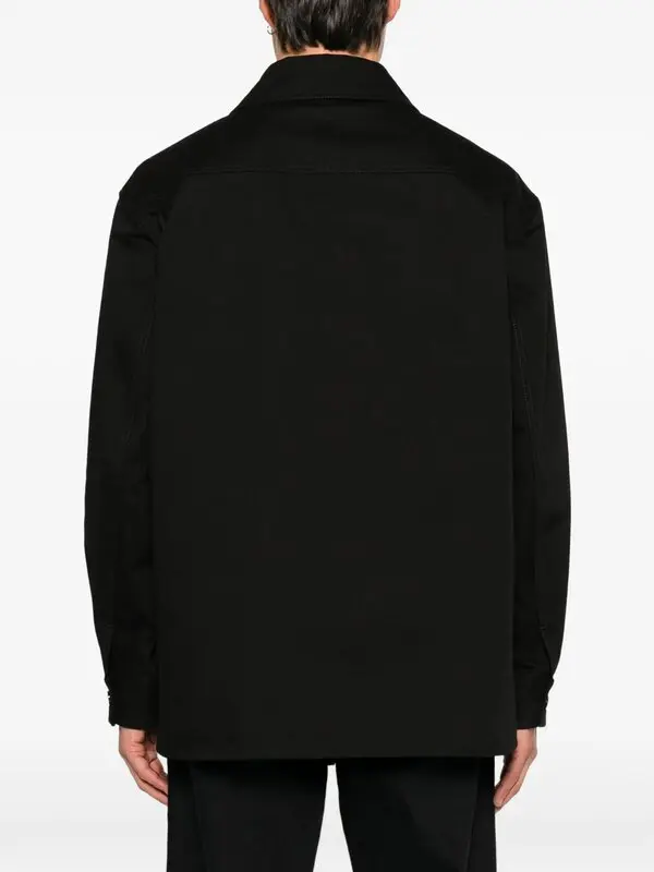 Valentino Garavani Cotton Gabardine Shirt Jacket With Vlogo