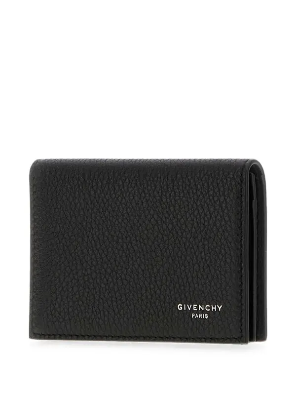 Givenchy Logo-print Grained Leather Bi-fold Card Holder