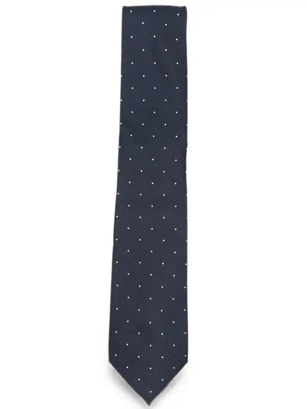 TOM FORD Polka-dot Silk Tie - Blue