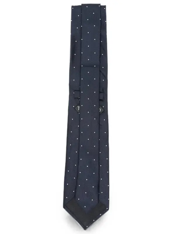 TOM FORD Polka-dot Silk Tie - Blue