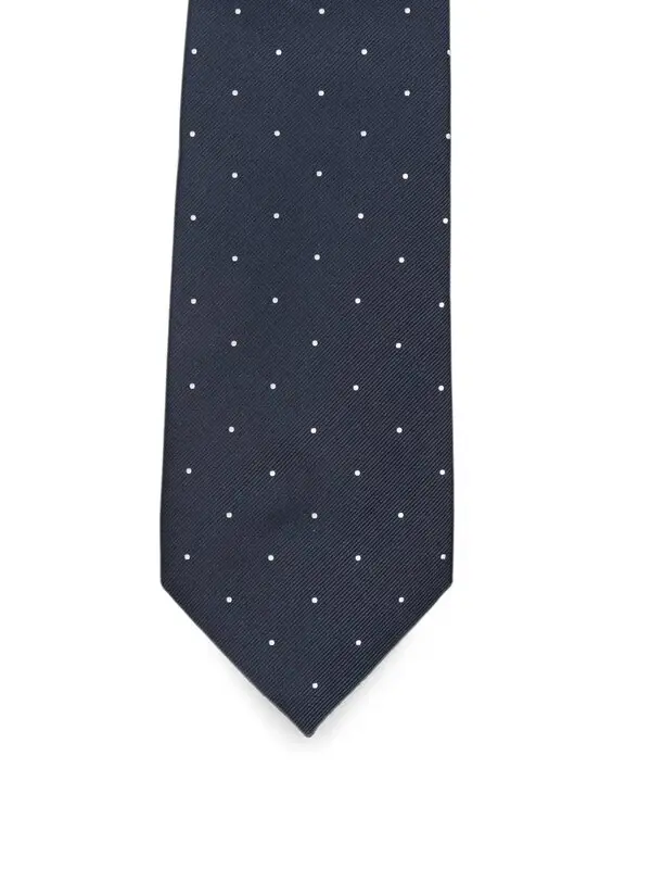 TOM FORD Silk Polka Dot Neck Tie - Blue