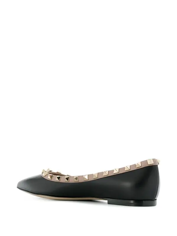 Valentino Garavani Rockstud Leather Ballet Flat