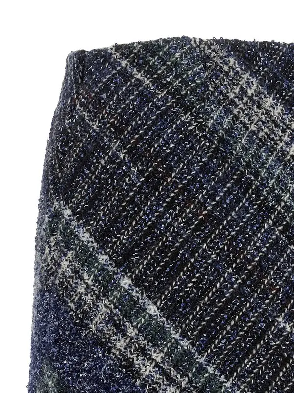 Missoni Checked Wool Blend Mini Skirt