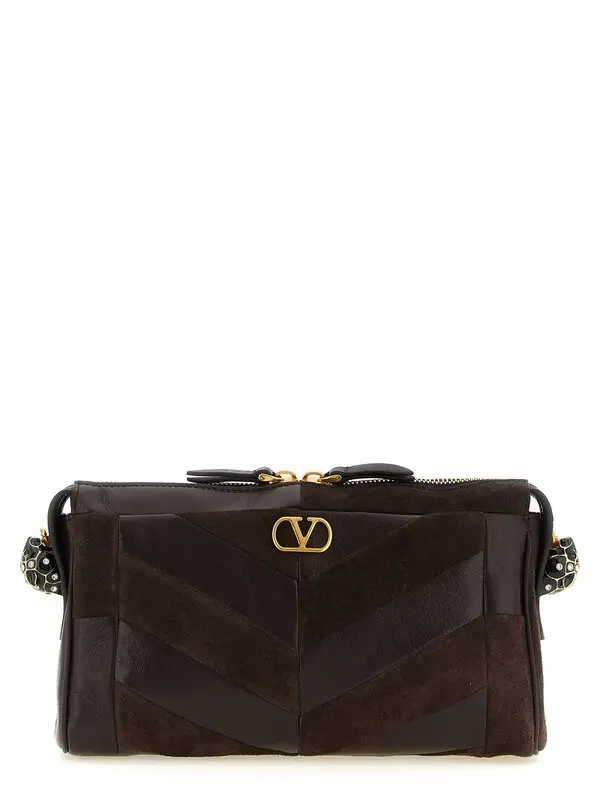 Valentino Garavani Panthea Small Shoulder Bag - Brown
