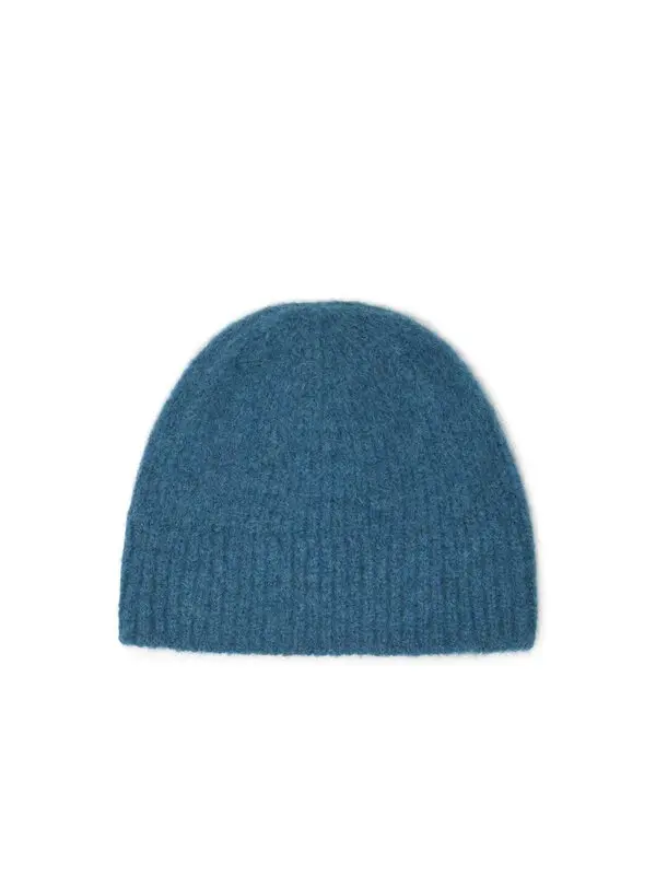 Dries Van Noten Alpaca Blend Beanie - Blue