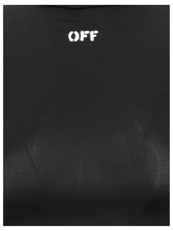 Off-White Off Stamp" Logo Stencil Turtleneck T-shirt - Black