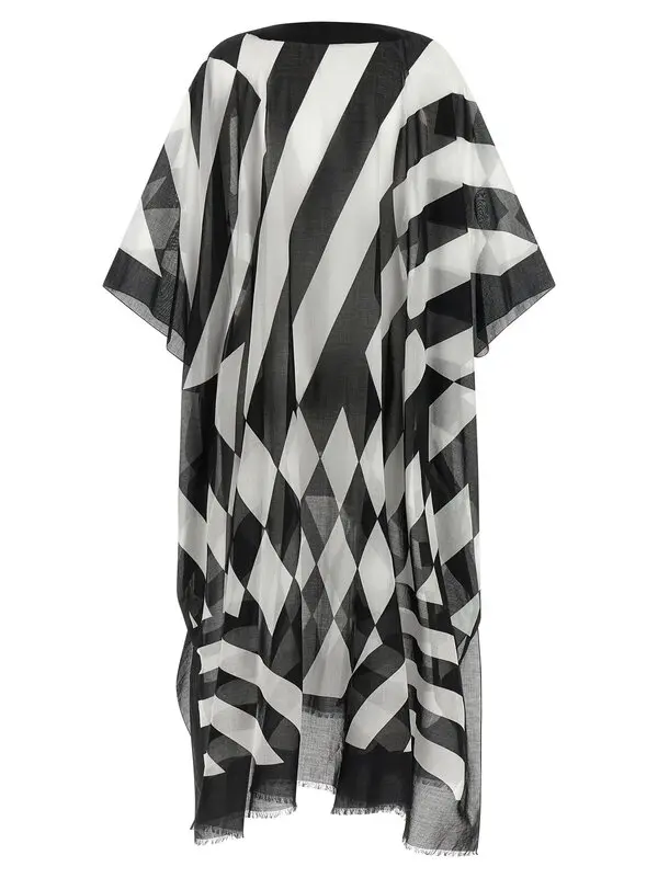Dries Van Noten Printed Cotton Voile Caftan - Multicolor