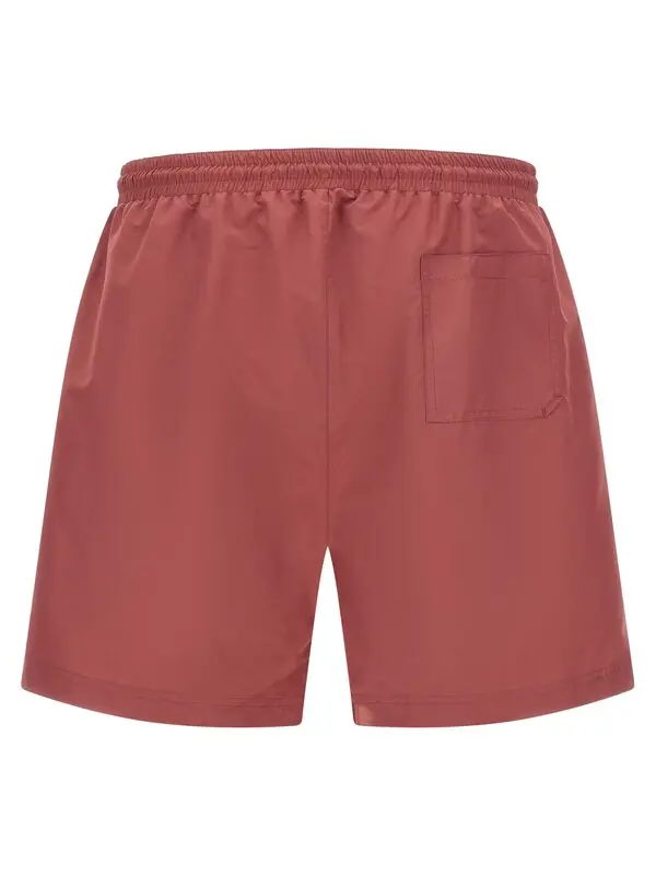 Brunello Cucinelli Logo Swim Shorts - Red