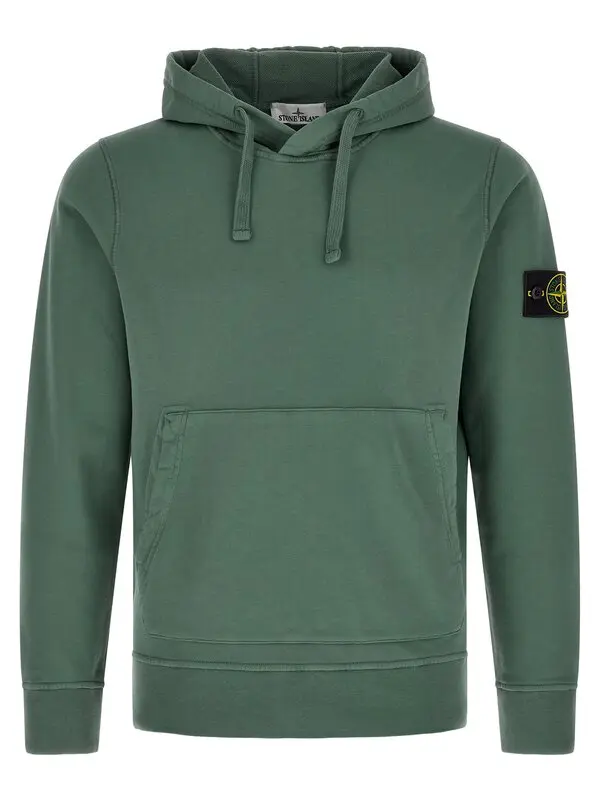 Stone Island 6100062 Organic Cotton Hoodie - Green