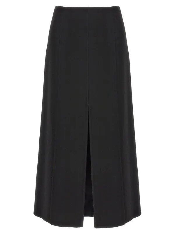 ERMANO SCERVINO Ermanno Scervino Long Cloth Skirt - Black