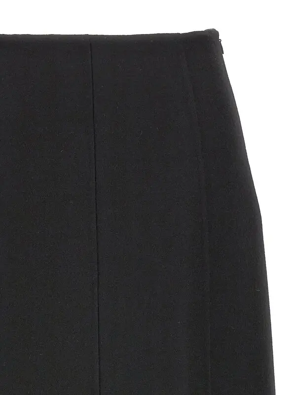 ERMANO SCERVINO Ermanno Scervino Long Wool Cloth Skirt With Front Split