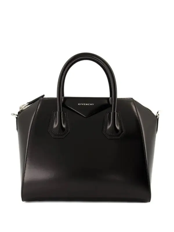 Givenchy Small Antigona Bag In Box Leather - Black