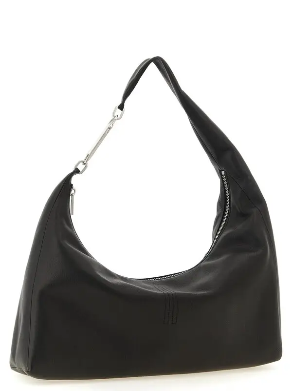 Rick Owens Cropped Gemini Shoulder Bag - Black