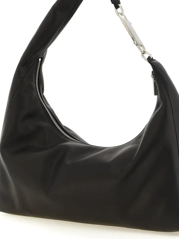 Rick Owens Cropped Gemini Shoulder Bag - Black
