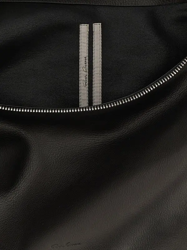 Rick Owens Cropped Gemini Shoulder Bag - Black