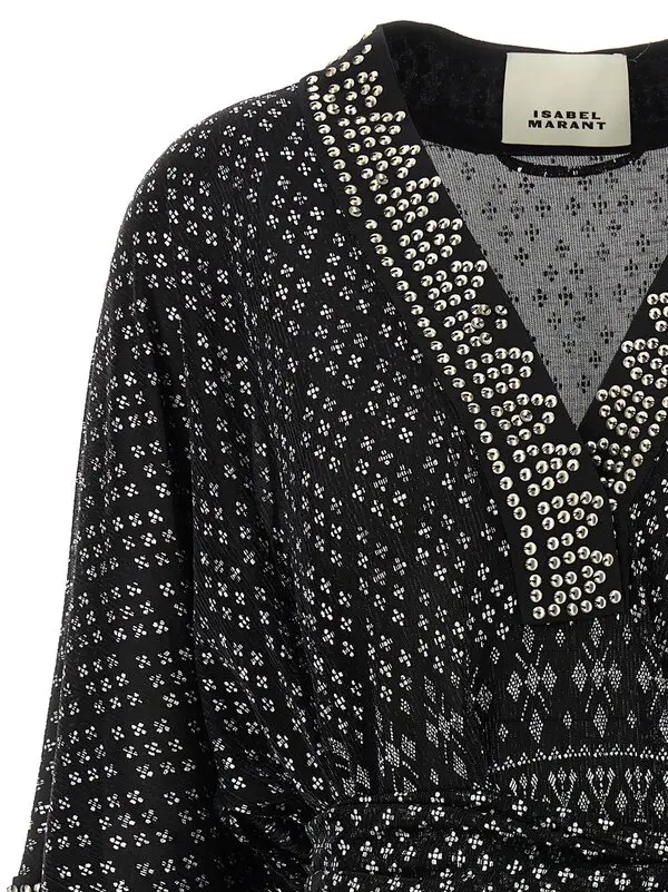 Isabel Marant Étoile Nawel Dress With Metal Embroidery