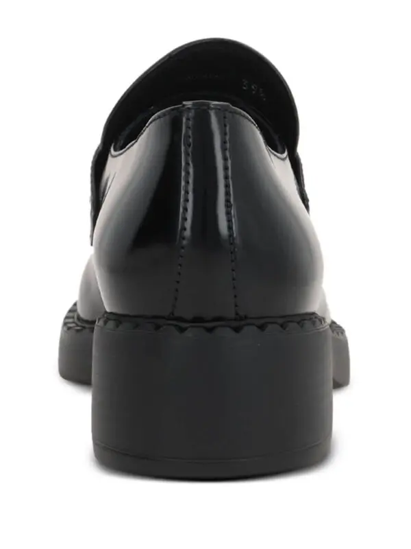 Prada Brushed Leather Loafers