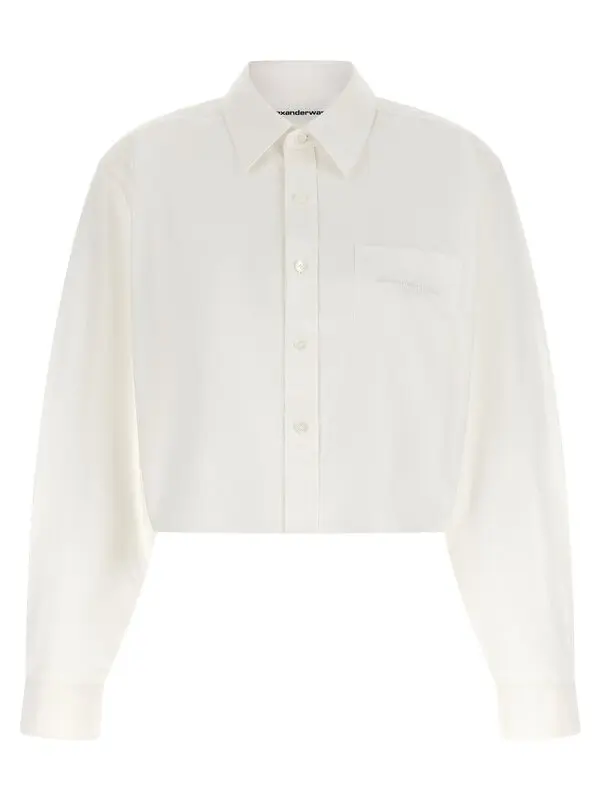 Alexander Wang Cropped Shirt - White
