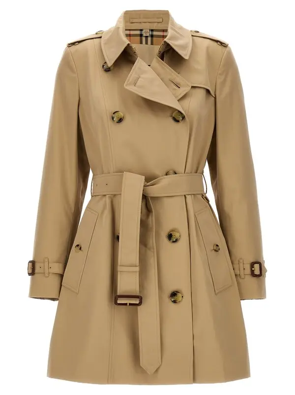 Burberry Chelsea Medium Trench Coat - Cream