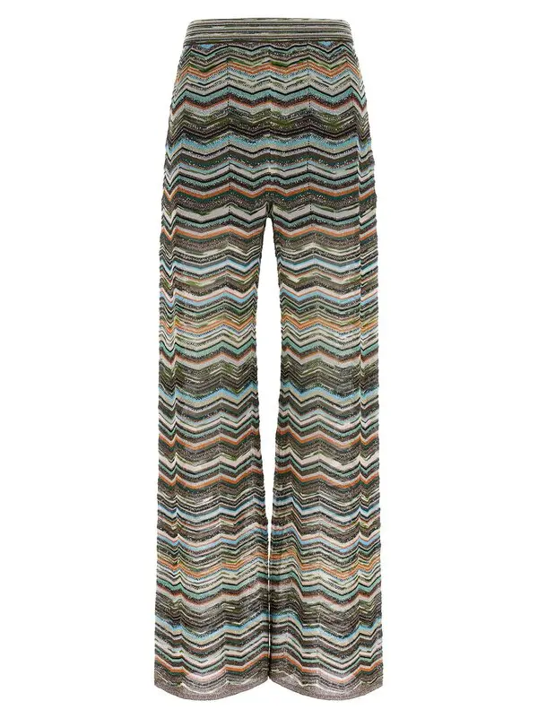 Missoni Palazzo Pants With Chevron Motif - Multicolor