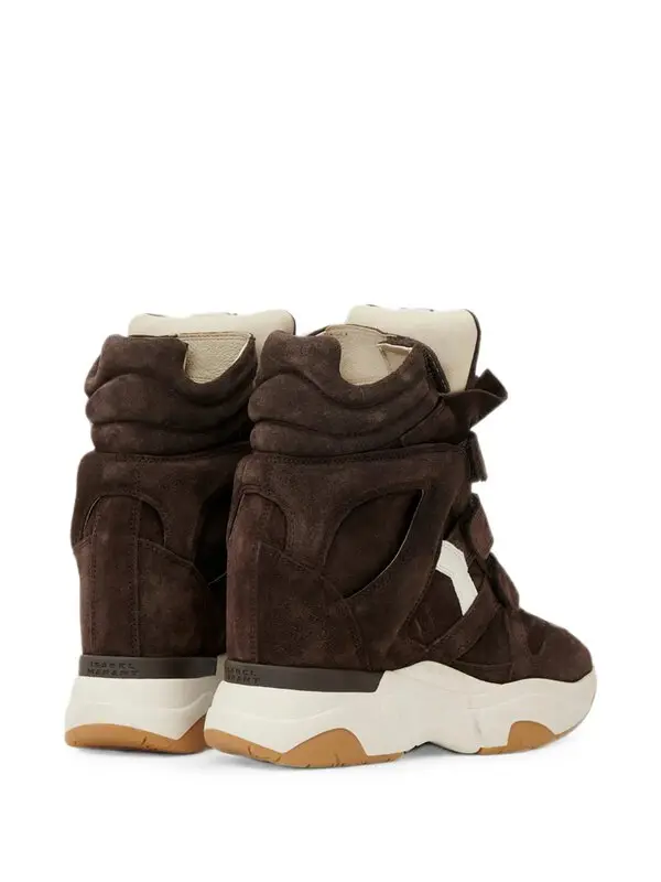 Isabel Marant Étoile Balskee High-top Wedge Suede Sneakers - Brown