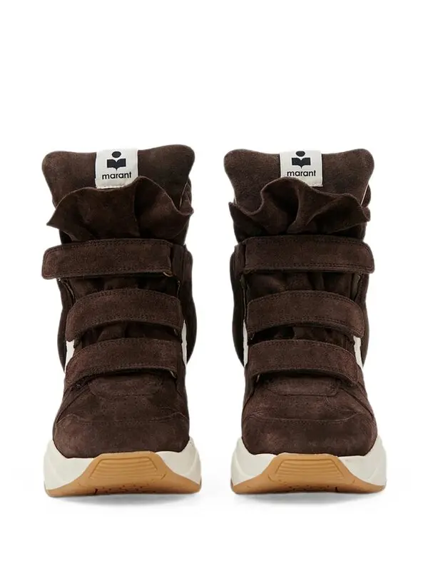 Isabel Marant Étoile Balskee High-top Wedge Suede Sneakers - Brown