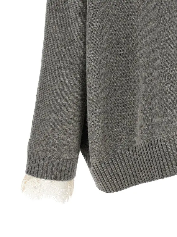 Alberta Ferretti Central Stitching Sweater