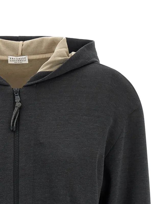 Brunello Cucinelli Monile Embroidered Hoodie