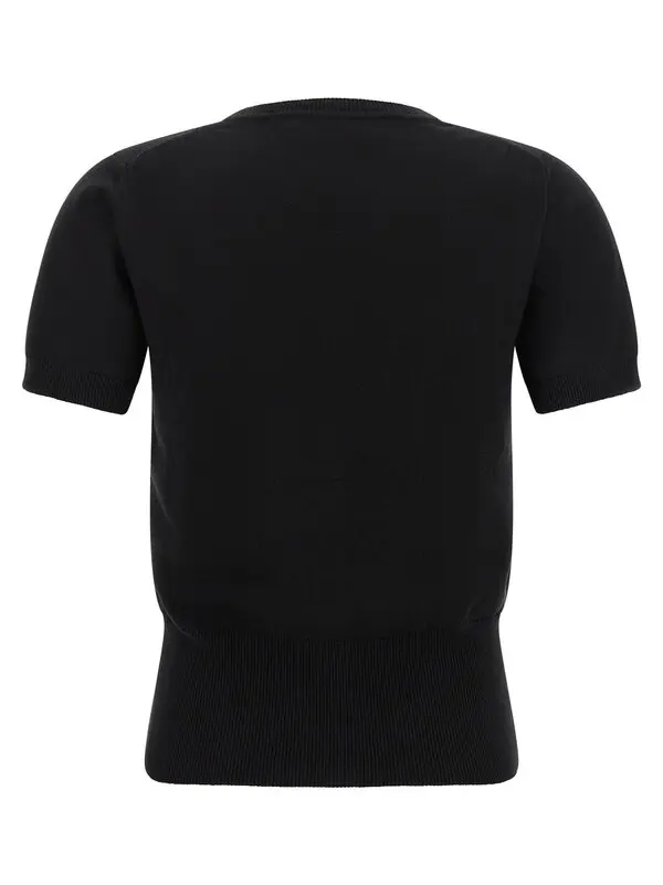 VIVIENNE WESTWOOD Bea Short Sleeve Knit Top - Black