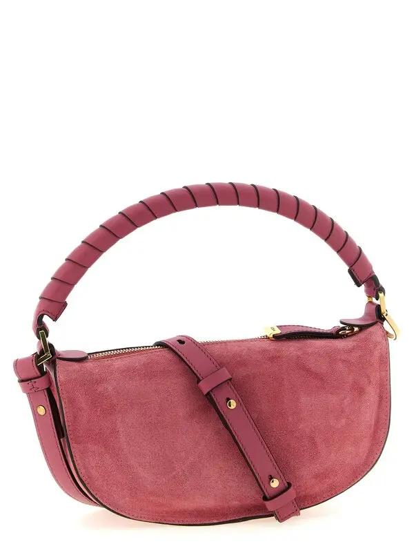 Chloé Marcie Suede Hobo Handbag - Pink