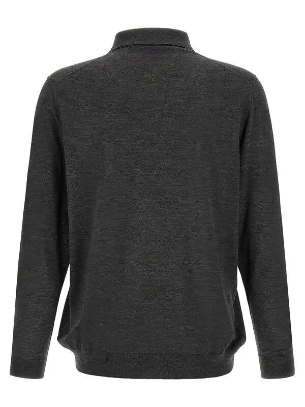 Kiton Wool Polo Shirt 14 Microns