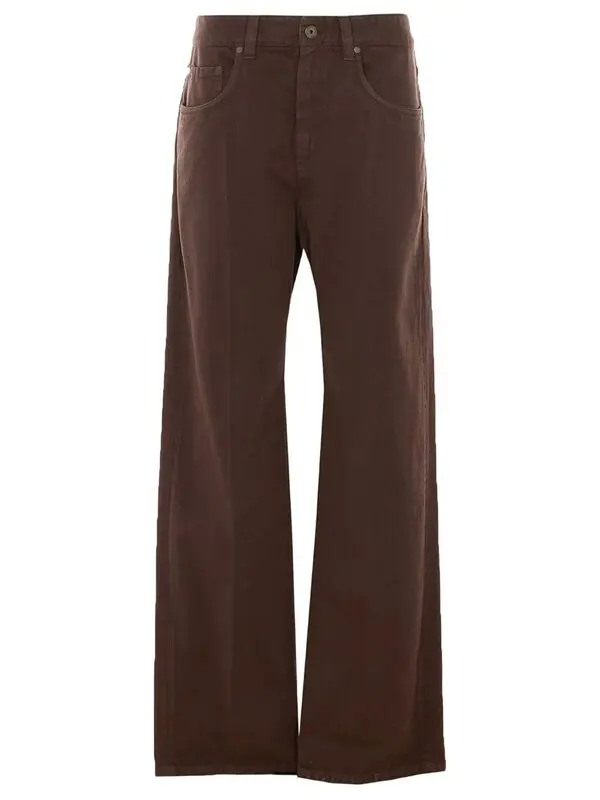 Brunello Cucinelli Cotton Pants - Brown