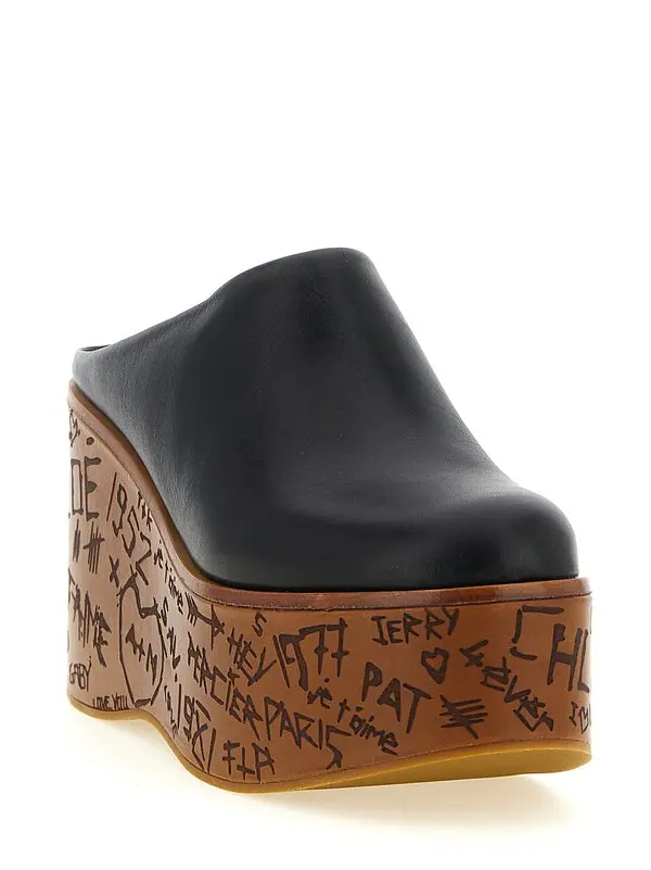Chloé Maxime Wedge Sabots