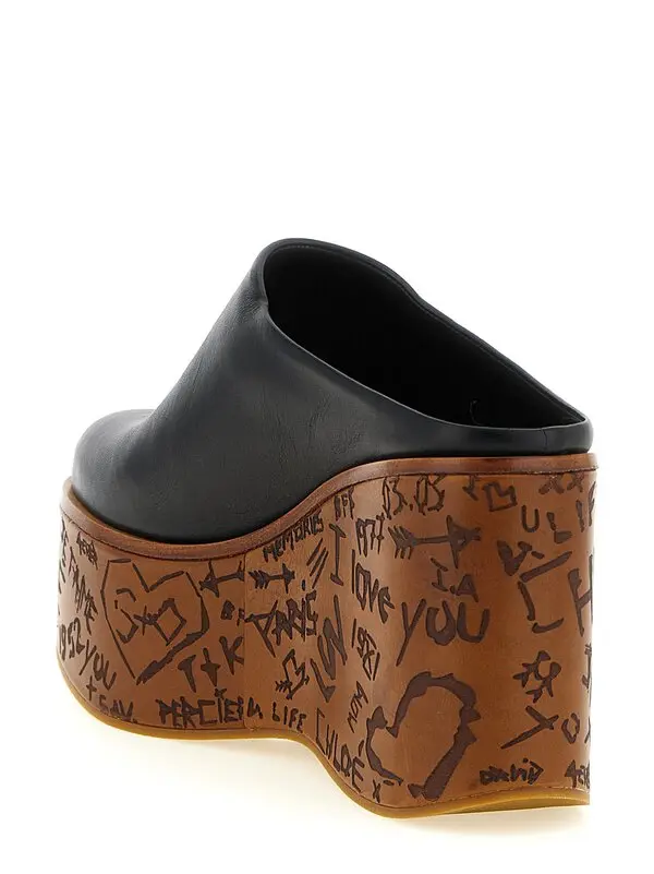 Chloé Maxime Wedge Sabots