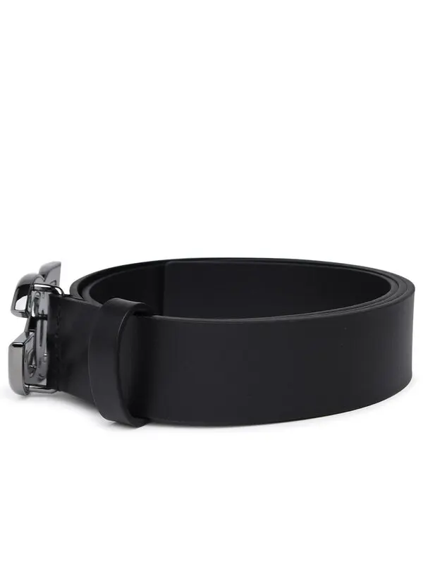 Dolce & Gabbana Leather Belt With Logo Buckle