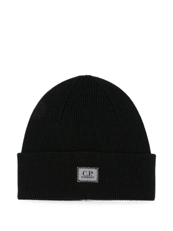 C.P. COMPANY Wool Beanie - Black