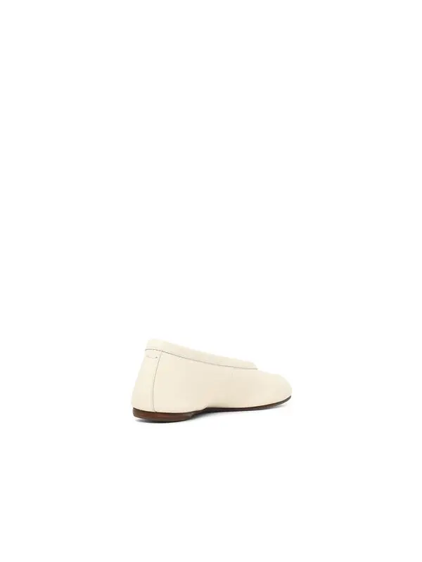 MAISON MARGIELA Tabi Leather Ballet Flats - White