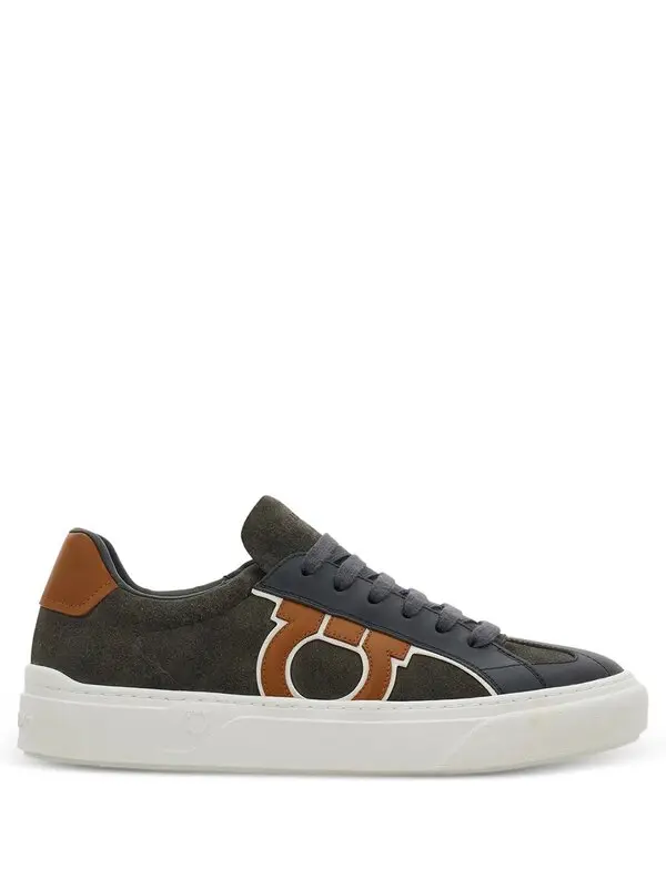 FERRAGAMO Thor 3 Gancini Sneakers - Gray