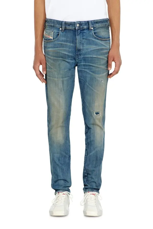 DIESEL® Slim Regular Waist 2062 D-strukt Joggjeans, Medium Zip Fly - Blue