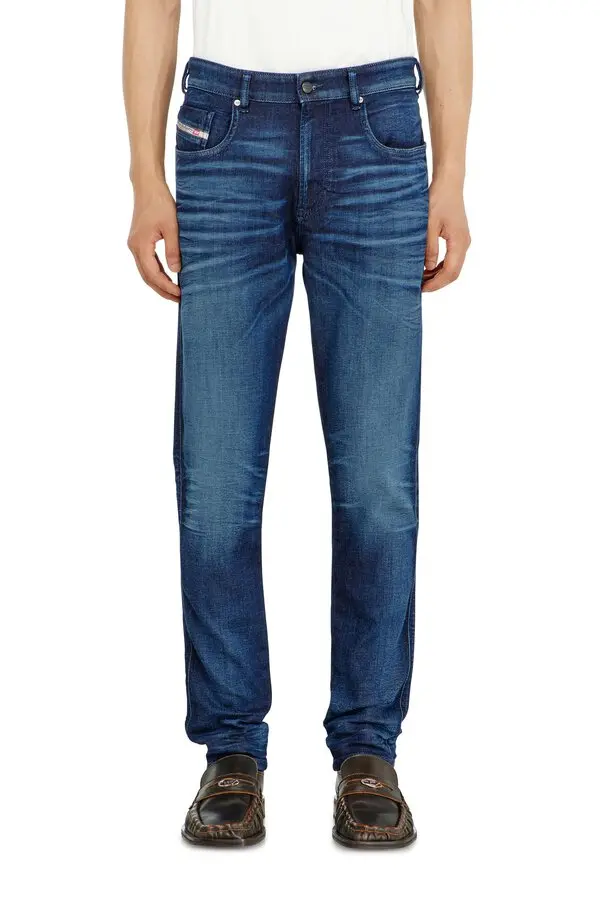 DIESEL® D-strukt Slim Fit Joggjeans With Whiskering Detail - Blue