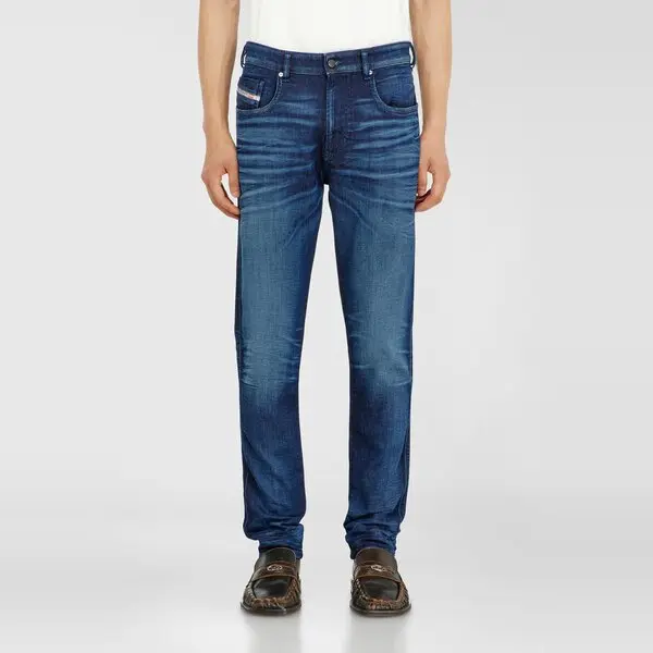 DIESEL® D-strukt Slim Fit Joggjeans With Whiskering Detail - Blue